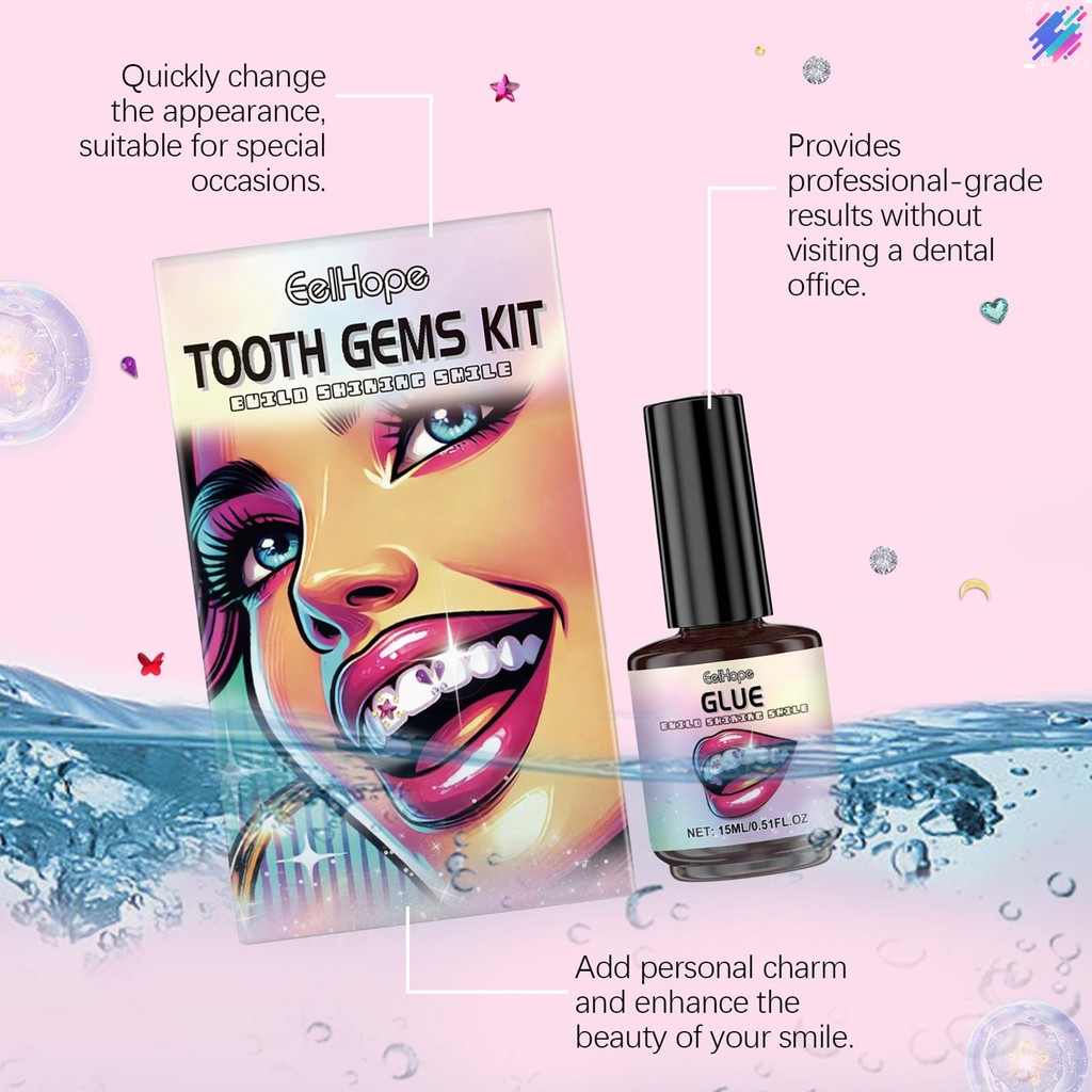 DIY Tooth Gem Jewelry Kit Long Lasting Easy to Use Teeth Jewelry Kit ...