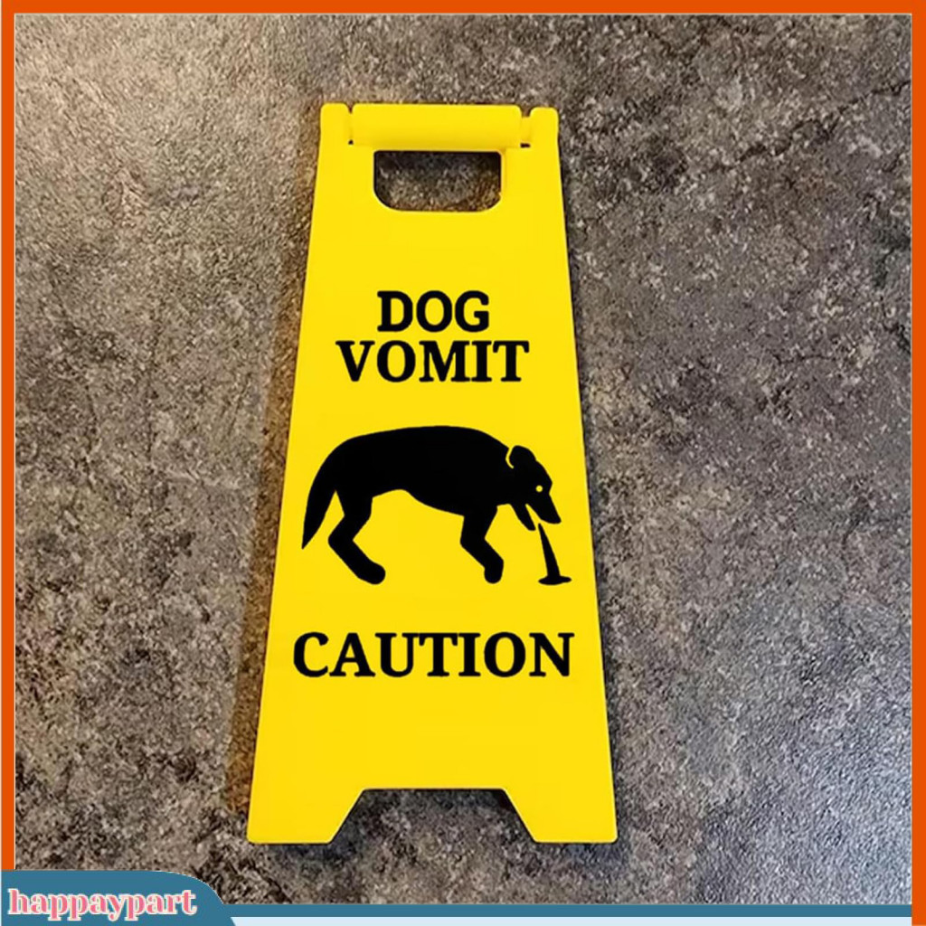 happaypart| Pet Vomit Sign Set Cat Vomit Warning Sign Pet Vomit Caution ...