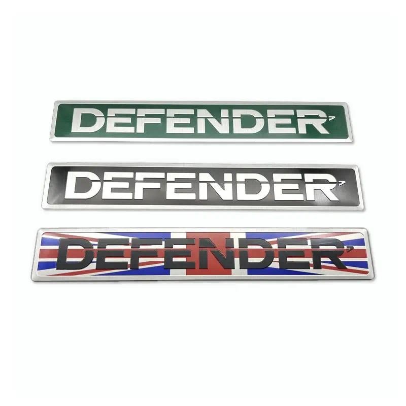 Metal DEFENDER letter logo car sticker for Land Rover Defender new old ...