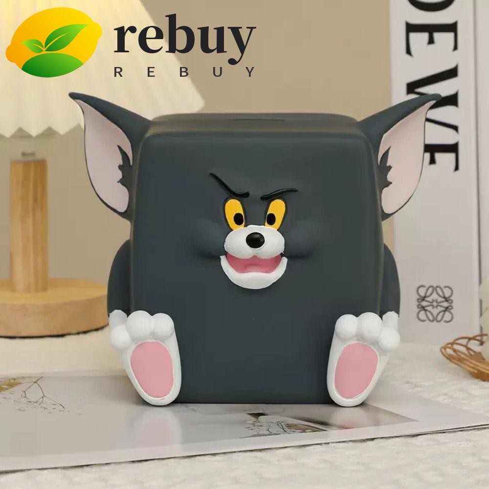 REBUY Coin Savings Tank, Large Capacity INS Tom Jerry Money Tank ...