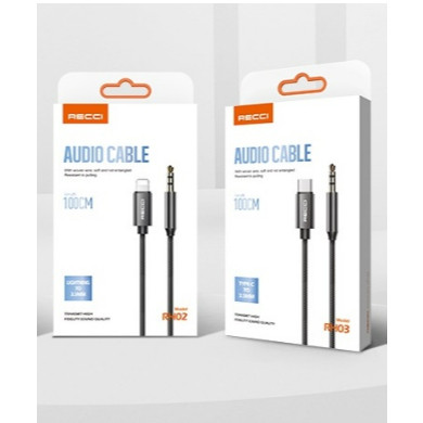 RH03/RH02 TPC LU 3.5mm / RECCI AUDIO CABLE AUX TO TYPE-C 100CM RH03 ...