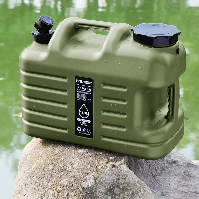 Outdoor Bucket with Faucet Car Water Tank Camping Storage Bucket Self ...