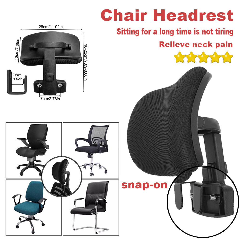 Office Chair Headrest Computer Chair Headrest With Adjustable Extension ...