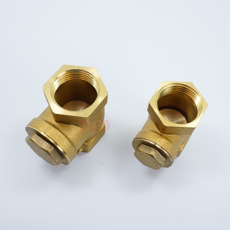 Copper Valve Brass Horizontal Check Valve Water Stop Valve One-Way ...