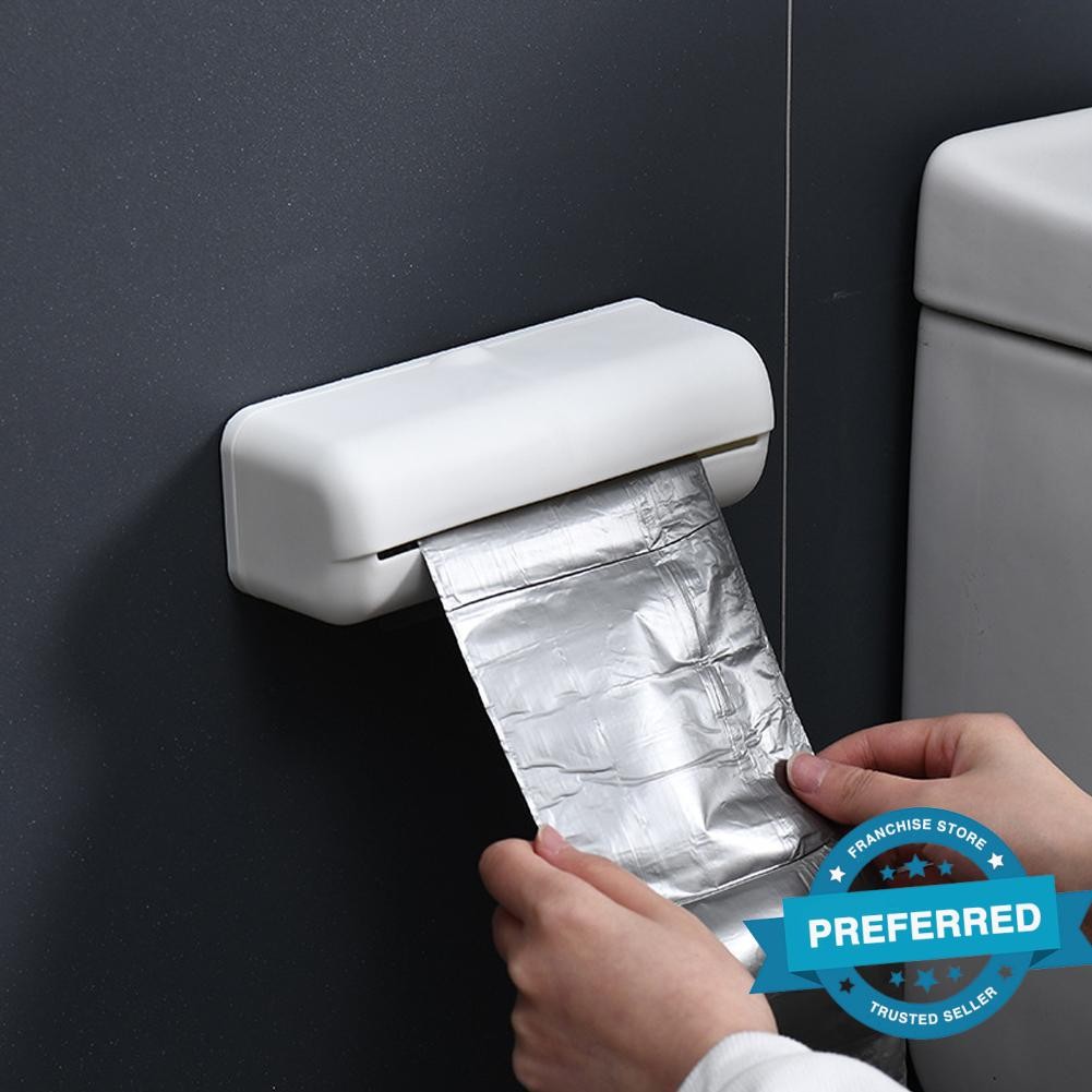 Garbage Bag Storage Box Wall-mounted Light Luxury Home Bag Garbage Box ...