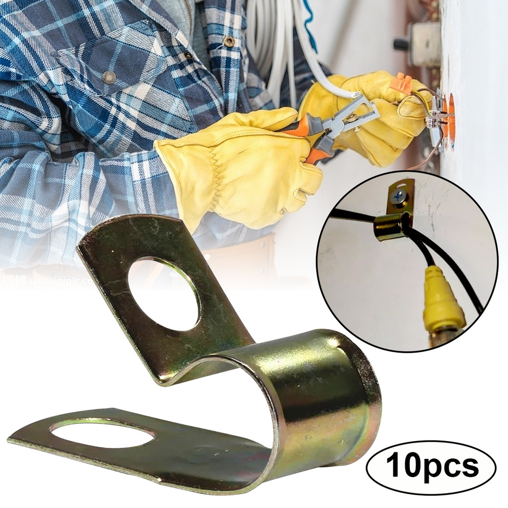 【Ilisland】10 Pieces Wire Fence Clips Fence Wire Clamps Aluminum for ...