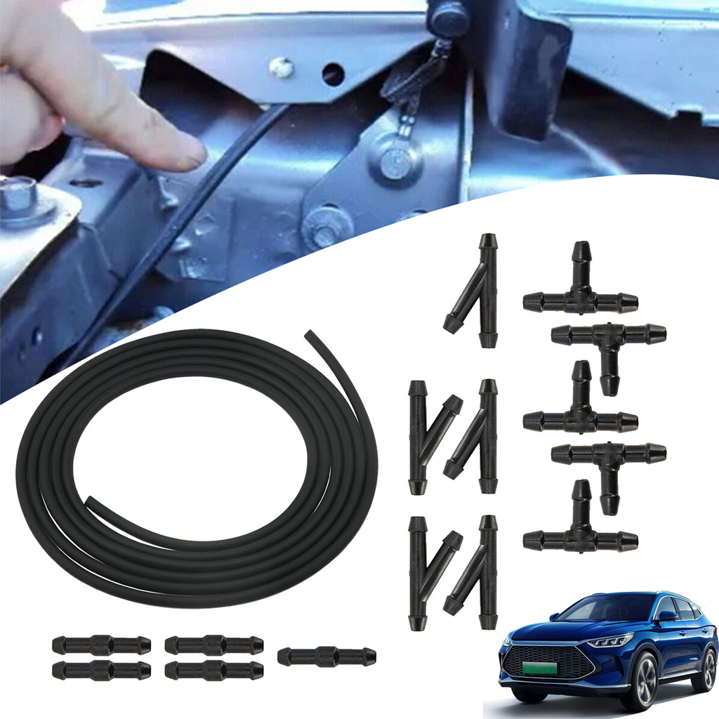 Universal Car Windshield Washer Hose Wiper Blade Pipe Jet Spray Nozzle ...