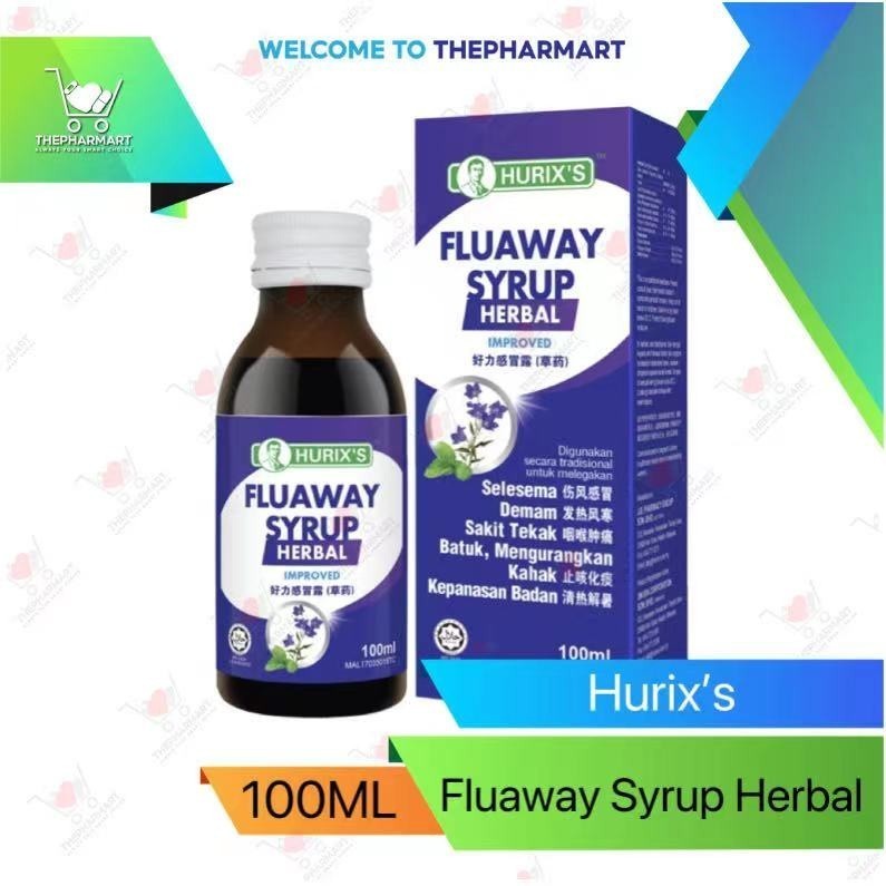 Hurix's Fluaway Syrup Herbal Improved (100ML) | Shopee Malaysia