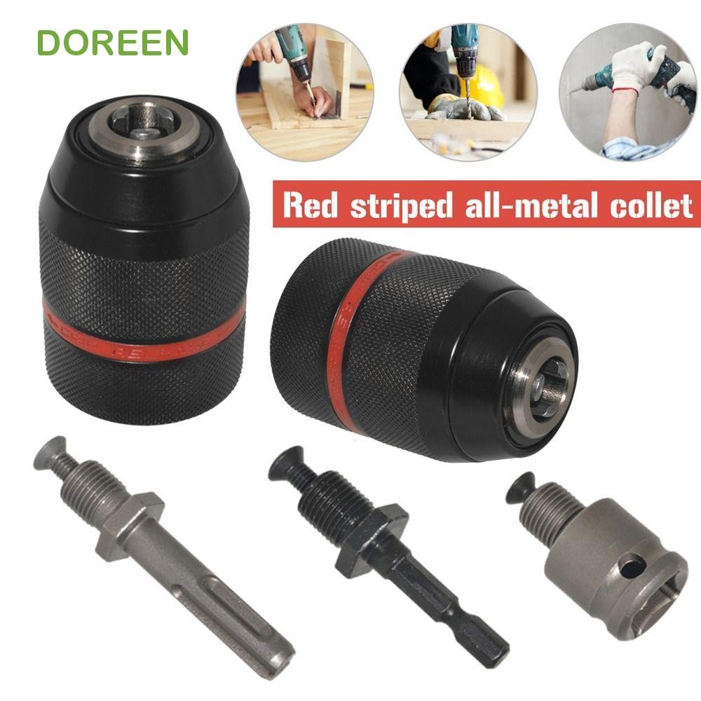 DOREEN Keyless Adapter Power Tool Accessary Hand Drill Chuck 10mm3/8 ...
