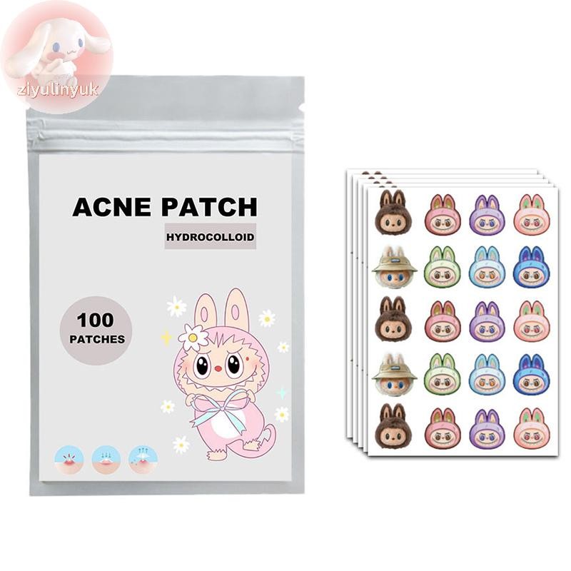 ziyulinyuk 100pcs Acne Patches Labubu Shaped Acne Treatment Sticker ...