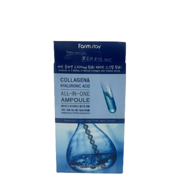 [Farmstay] Collagen & Hyaluronic Acid All-in-one Ampoule 250ml | Shopee ...