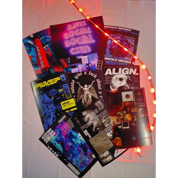 Wall grain POSTER AESTHETIC POSTER AESTHETIC POSTER (thick material ...