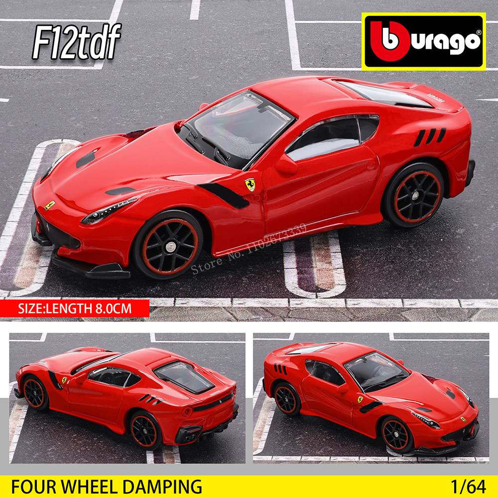 Bburago 1:64 Ferrari ENZO 458 SPIDER F40 F50 F12 TDF SF90 alloy mini ...