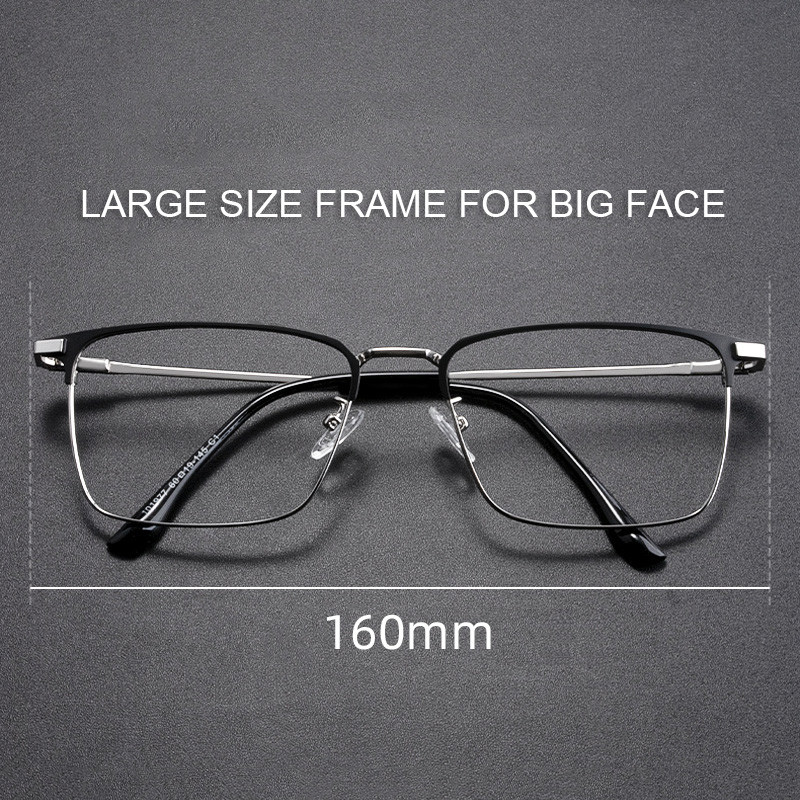 60mm Big Face Flexible Titanium Alloy Large Frame Ultra Light Anti Blue ...