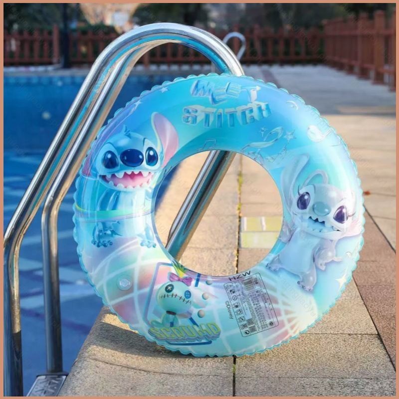 HQ2 Cartoon Ultraman Spiderman Stitch Lotso Swimming Ring Summer ...