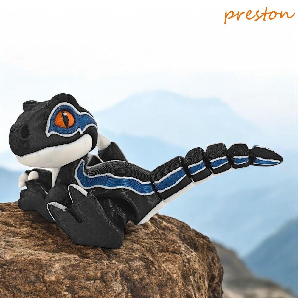 PRESTON 3D Printed Dragon Model, Movable Joints Realistic Dragon ...
