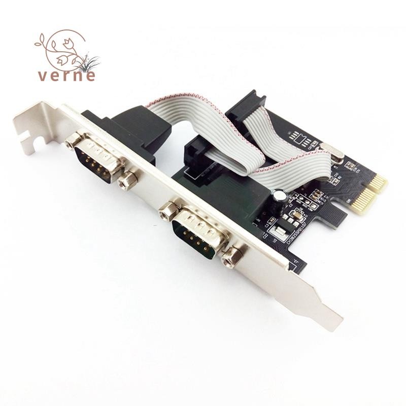 PCI-E to DB9 Card PCIE 2 Port Serial Expansion Card 2 Port Serial ...