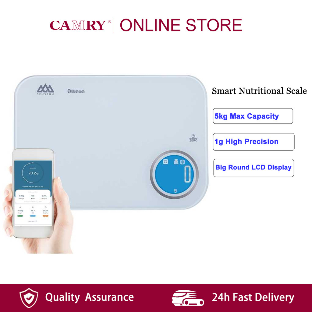 CAMRY Digital Electronic Kitchen Scale 5kg/1g Food Nutritional Scale ...