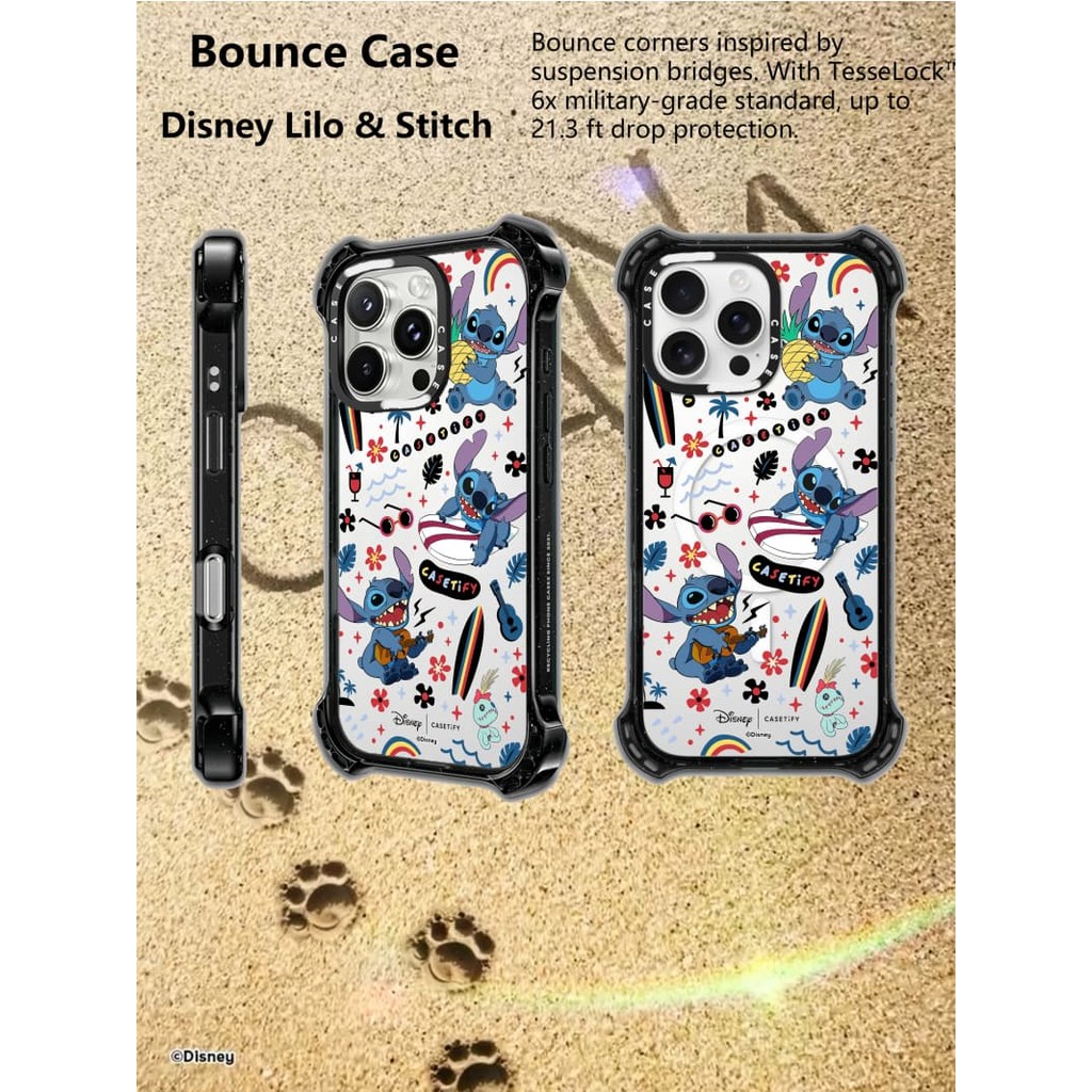 CASECASE X Disney Lilo & Stitch Stitch Suref Bounce Case Magnetic ...