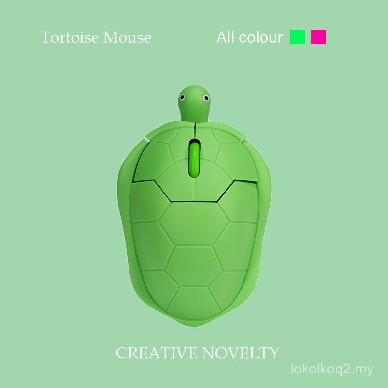 Green Little Turtle Mouse Rechargeable Mouse Wired Wireless Silent ...