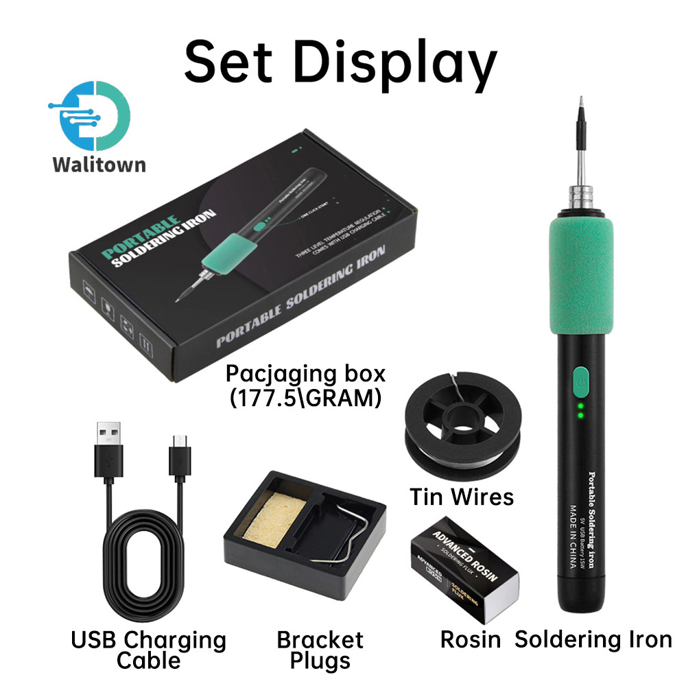 C210 USB Soldering Iron TYPE-C Interface Wireless 3-Level Temperature ...