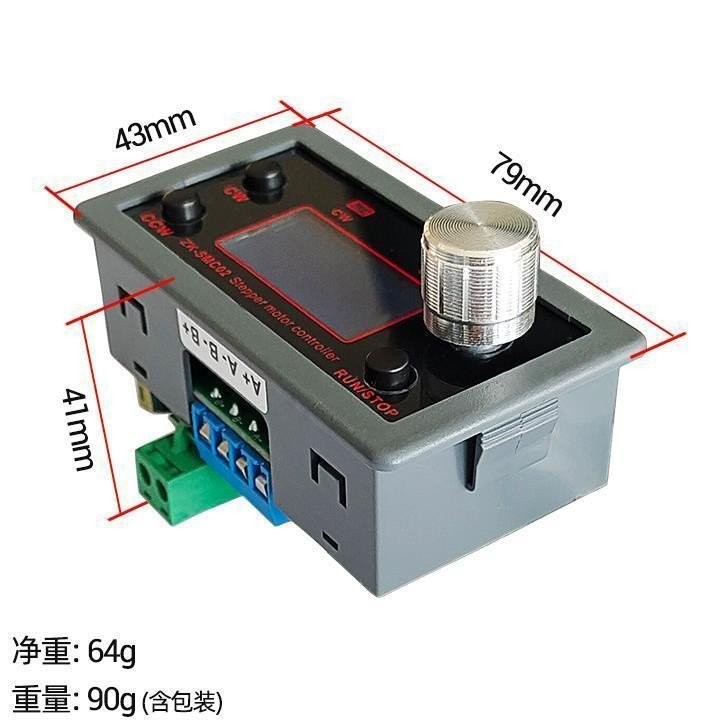 Driver Integrated 42 57 Stepper Motor Forward Reverse Control Driver Angle Pulse Speed PLC ...