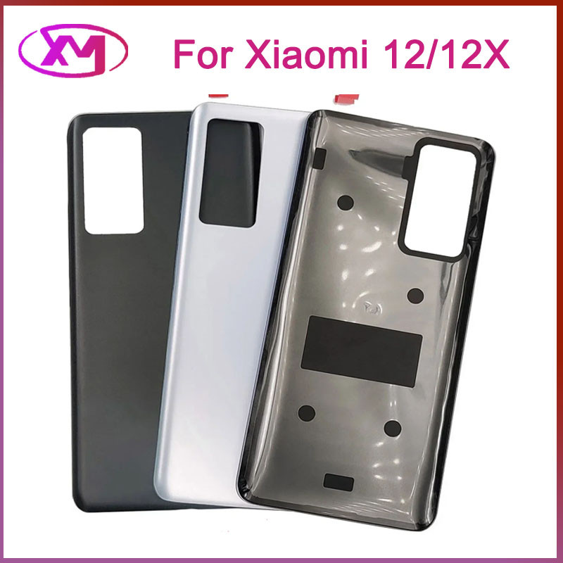 Glass Back For Xiaomi 12 12X Hard Battery Cover Rear Housing Panel ...
