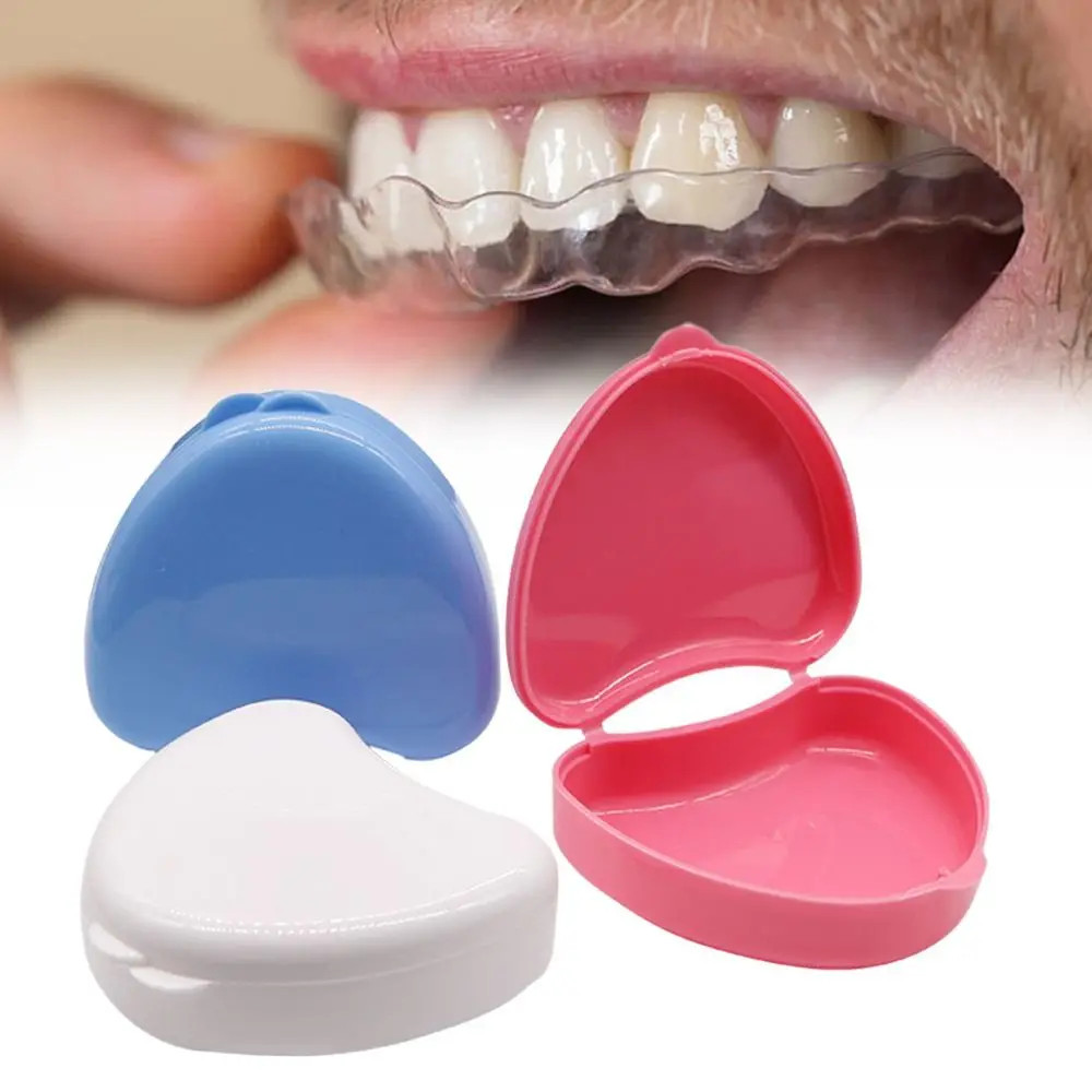 Denture Retainer Box Plastic Portable Denture Teeth Mouth Guard Storage ...
