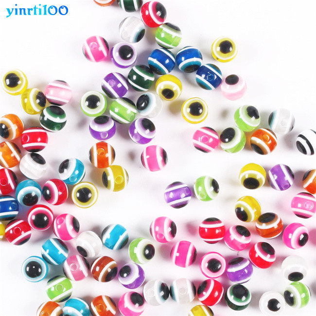 Yinrti 50Pcs Lure Bionic Fishing Eye Bead 6mm 8mm 5colors For Texas Rig ...