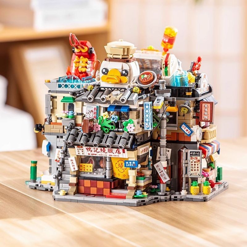 LOZ Ideas Mini Block China Food Street View Chinese Architecture ...