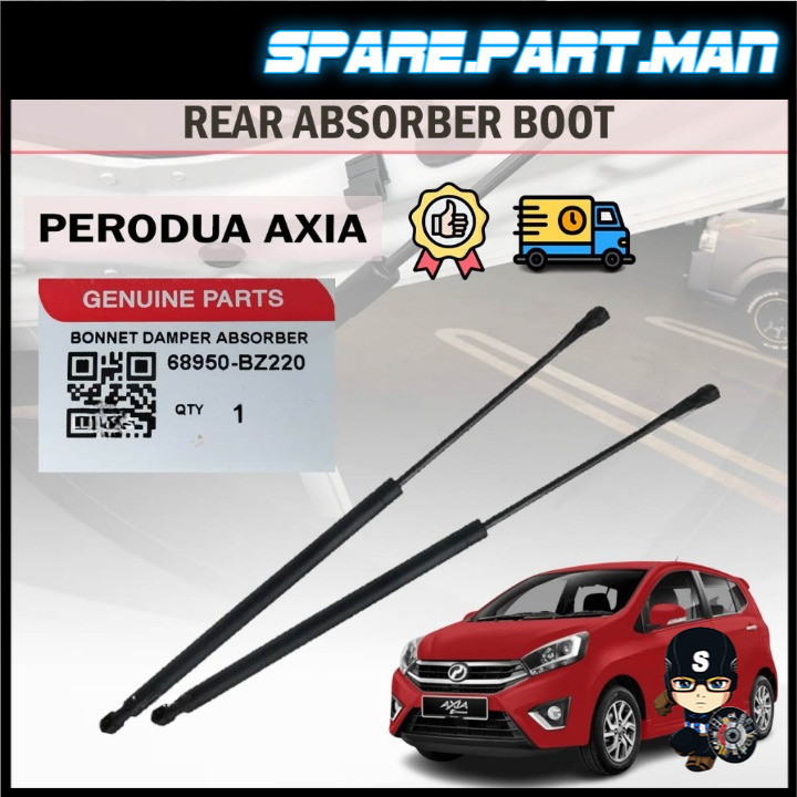 Perodua Axia 2014-2020y Rear Bonnet Absorber / Rear Boot Damper ...