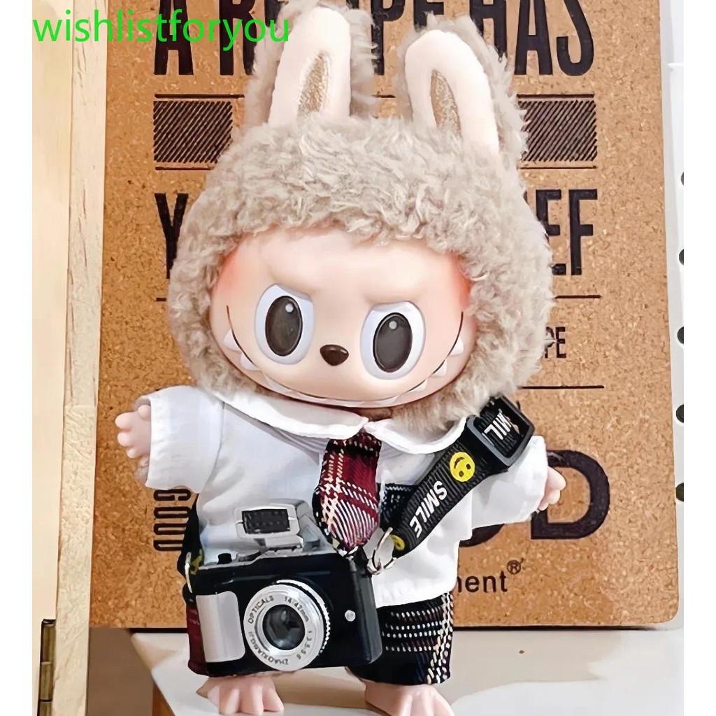 For 17cm Labubu Accessory Miniature Digital SLR Camera Have Buttons Can ...
