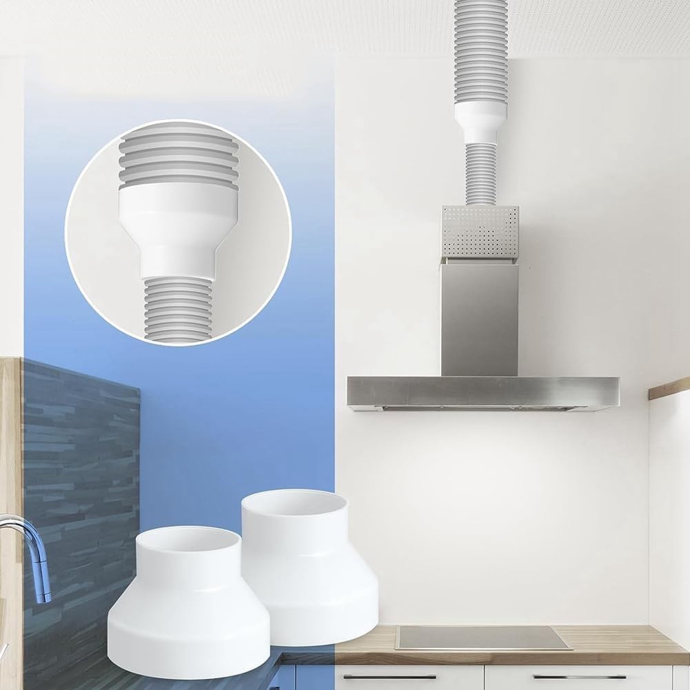 [WELV] ABS Vent Pipe Reducing Adapter Suitable For Duct Fan Hot And ...