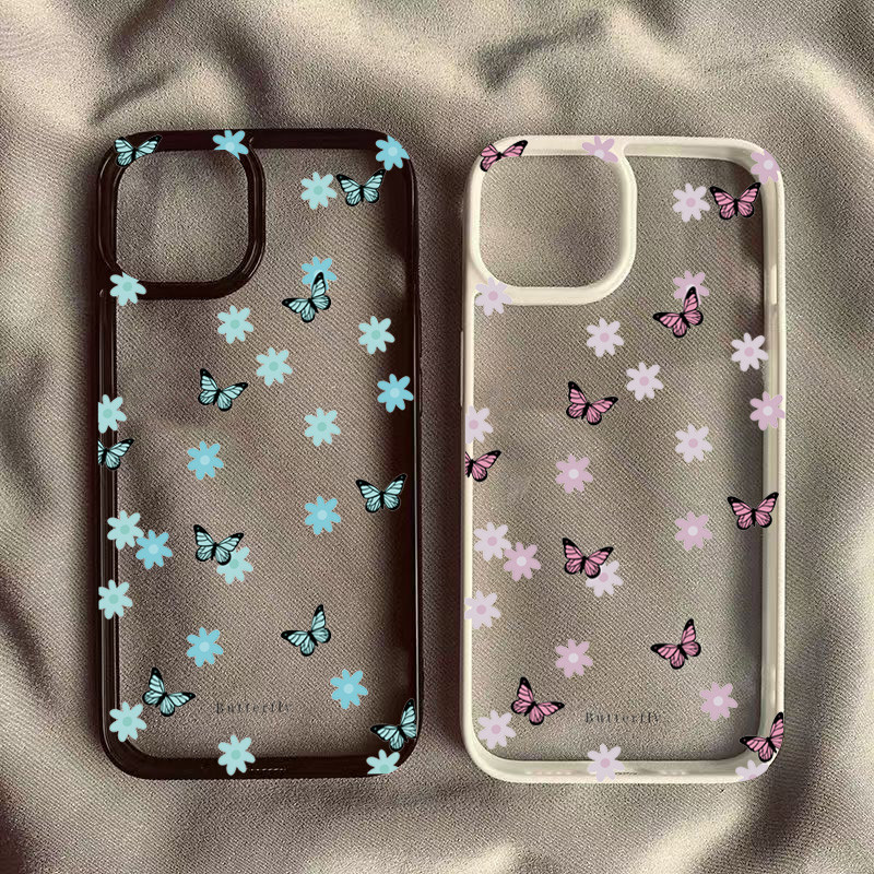 Artistic Butterfly Flowers Case For Samsung S25 S24 S23 Ultra Plus S20 ...