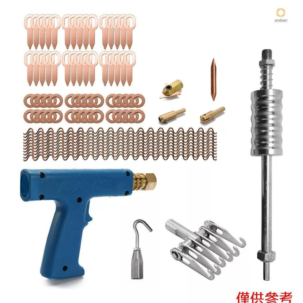 77pcs Stud Welders Dent Repairing Kit Pulling Claw Shrinking Welding ...