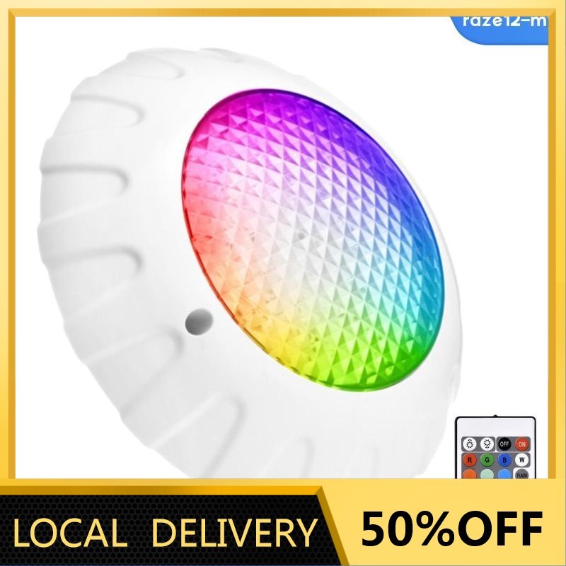 38W RGB LED Pool Light Underwater Night Lamp Wall-Mounted SPA Swimming Pool | Shopee Malaysia