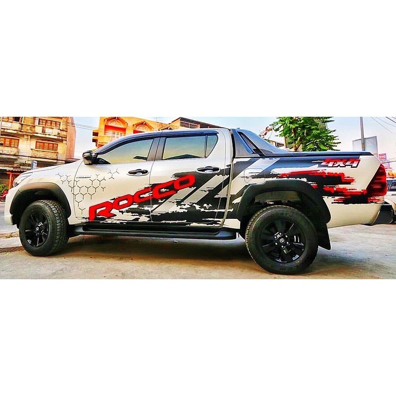 (Ready Stock ) S797# 4x4 Toyota Hilux Rocco body Vinyl Decal Sticker ...