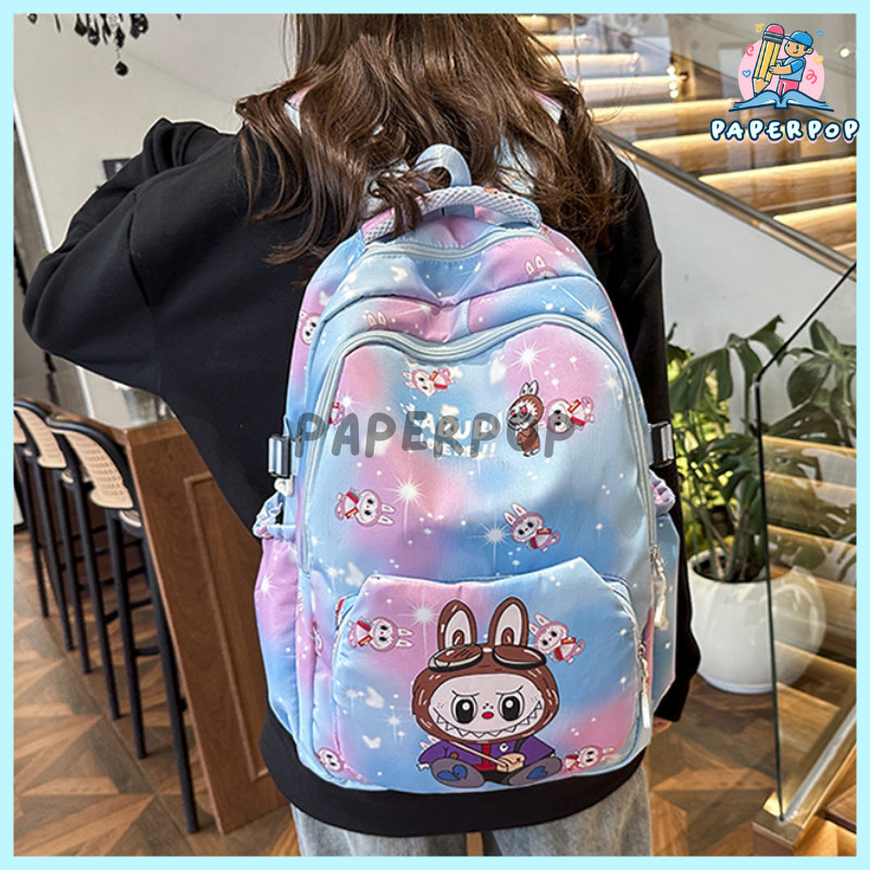 LOCAL!! Labubu School Bag for Primary Student Large Capacity SchoolBags ...