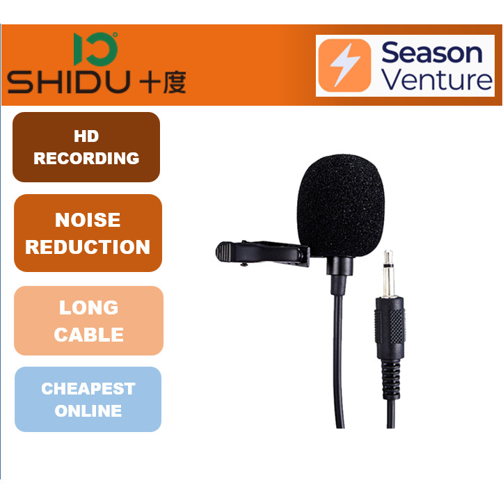 SHIDU S6 Wired Clip Microphone (High Quality) | Voice Mic for Amplifier ...