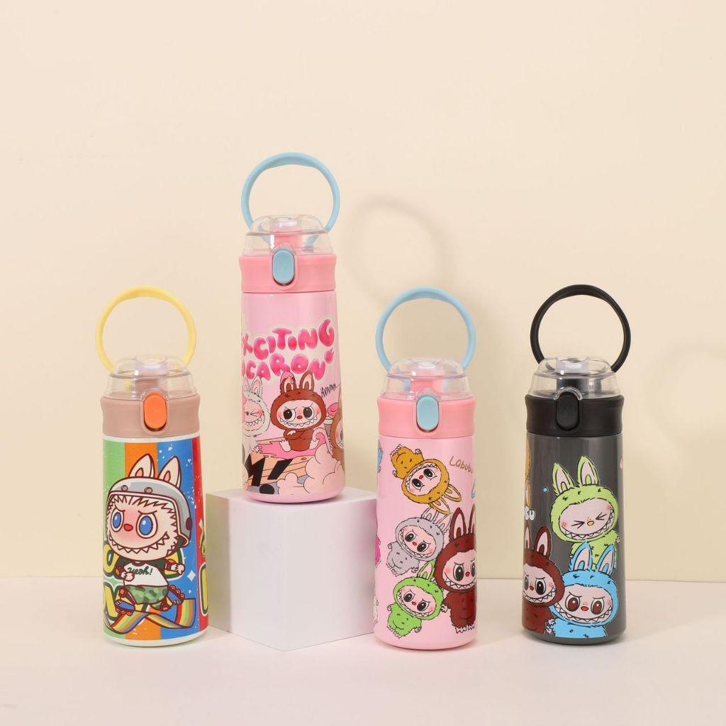 NEW LABUBU Thermos Bottle Water Bottle SUS 304 Cartoon Tumbler Cup Thermal Flask Vacuum Flask ...