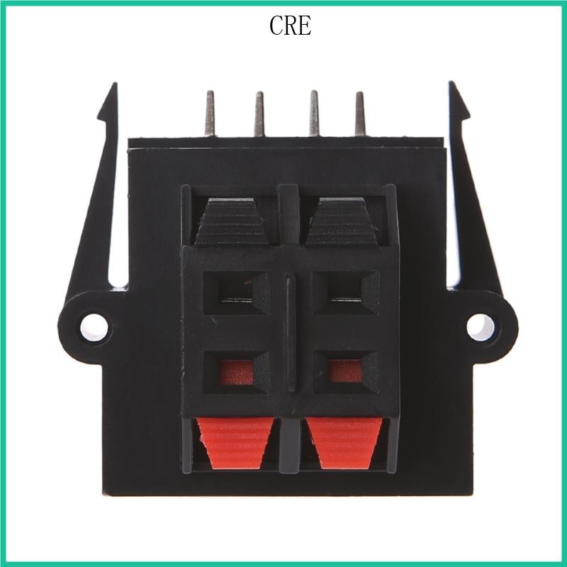 CRE 4 Way 2 Row Push Release Connector Strip Block Plate Stereo Speaker ...
