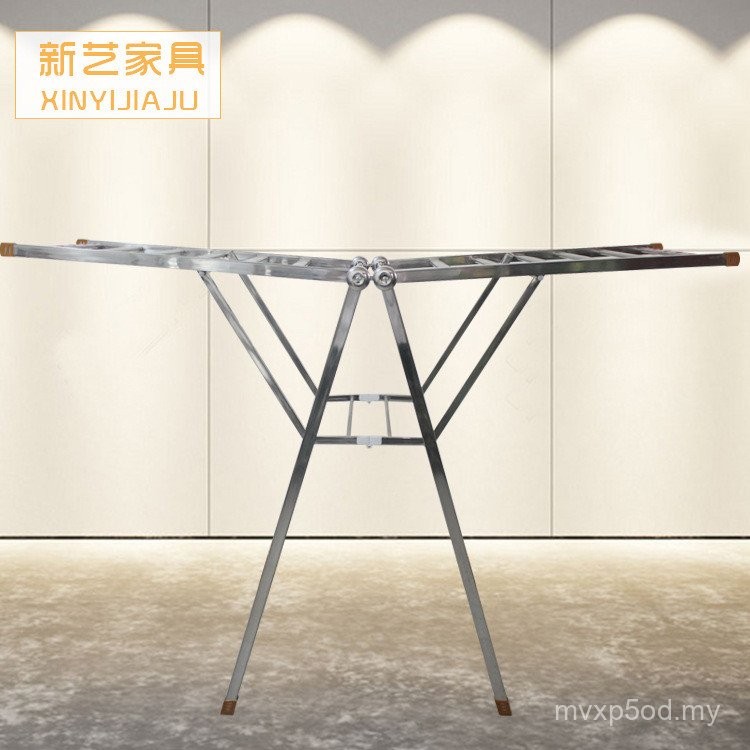 Rak pengeringan jenis sentuh lantai balkoni lantai keluli tahan karat ...