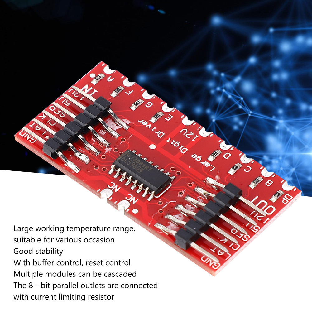 Treee TPIC6C596 8-Bit Shift Register Module Large Digit Driver With 7-Segment LED CST | Shopee ...