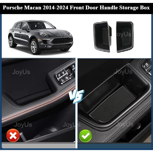 Porsche Macan (2014-2024) Front Door Handle Storage Box Car Accessories ...