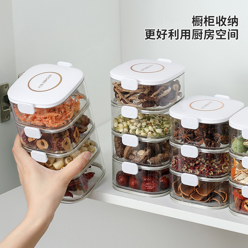 Produk premium pilihan # Kotak penyimpanan rempah, bawang hijau, halia ...