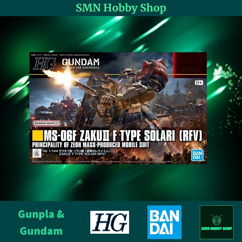 HG 1/144 MS-06F Zaku II F Type Solari RFV Gunpla Gundam Toys Plastic ...