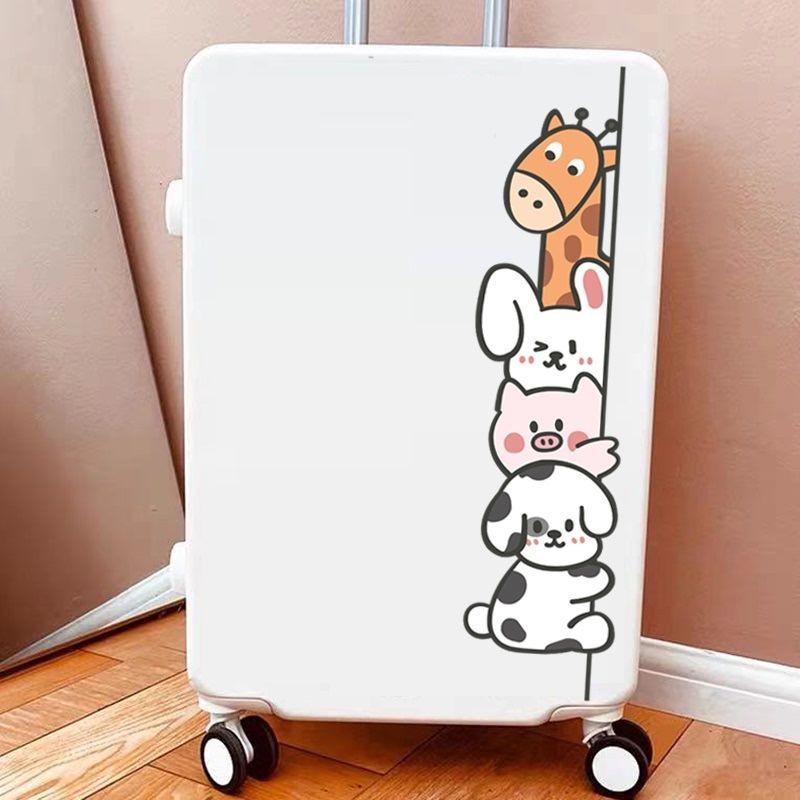 Cartoon Cute Animal Stickers Suitcase Suitcase Suitcase Trolley Case ...