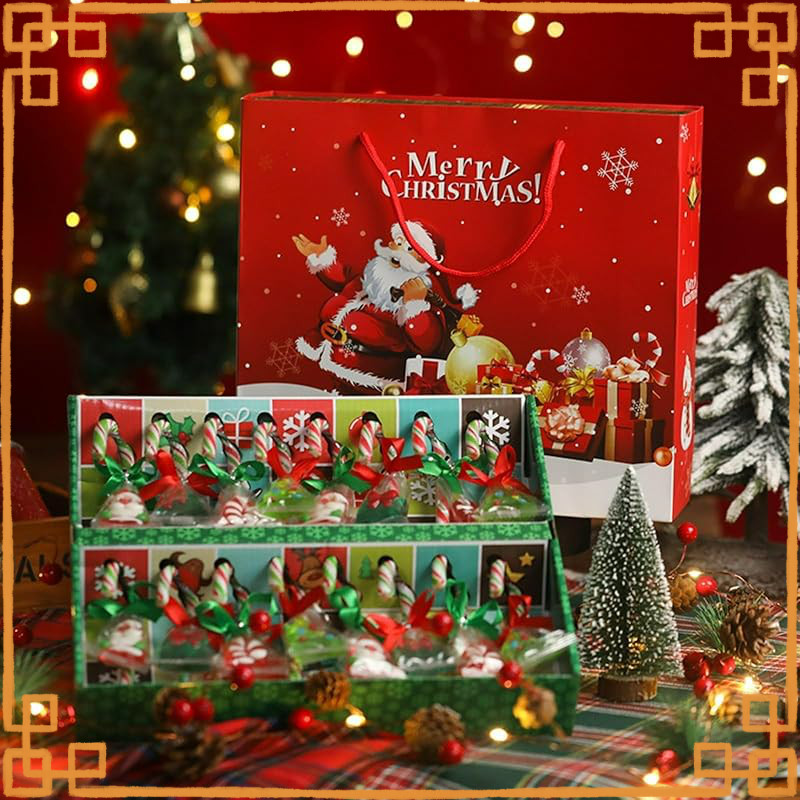Christmas Candy Assortment - 4 Variety Set with Sticks, Gummies, and ...