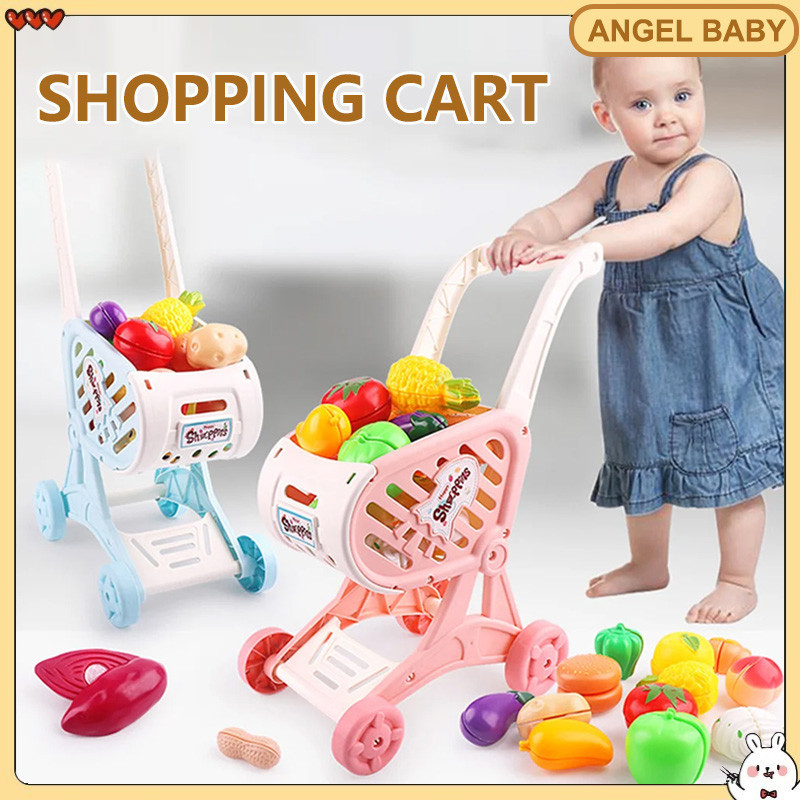 Children Shopping Cart Simulation Supermarket Pretend Play House Toy ...