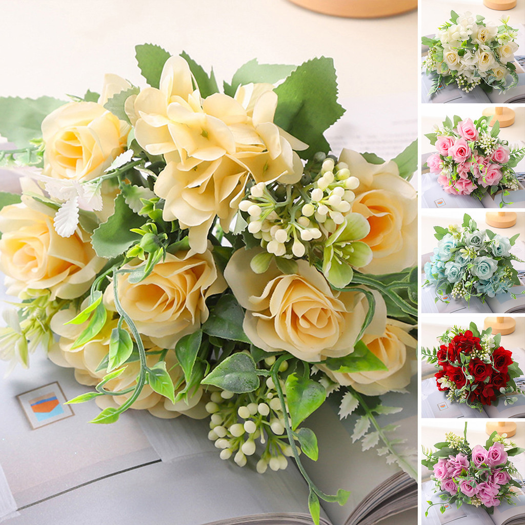 SPE- Artificial Flower Palace French Style Indoor Decor Faux Silk Cloth ...